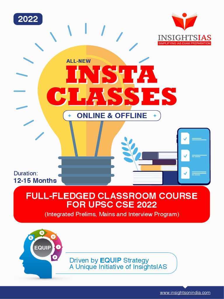 InsightsIAS Insta Classes for UPSC 2022 | PDF | Test (Assessment ...