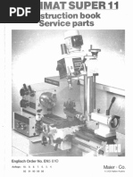 Myford Super 7 Manual | PDF