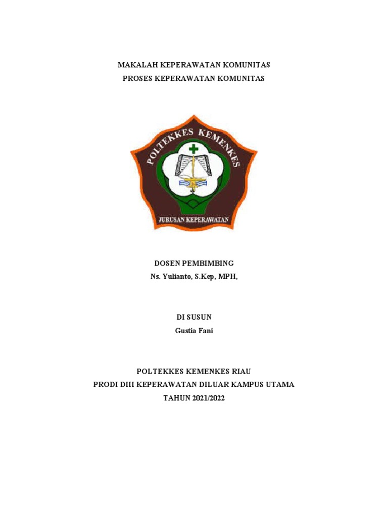 Makalah Keperawatan Komunitas | PDF