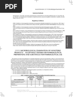 USP 1111 - Microbial Examination | PDF | Colony Forming Unit ...