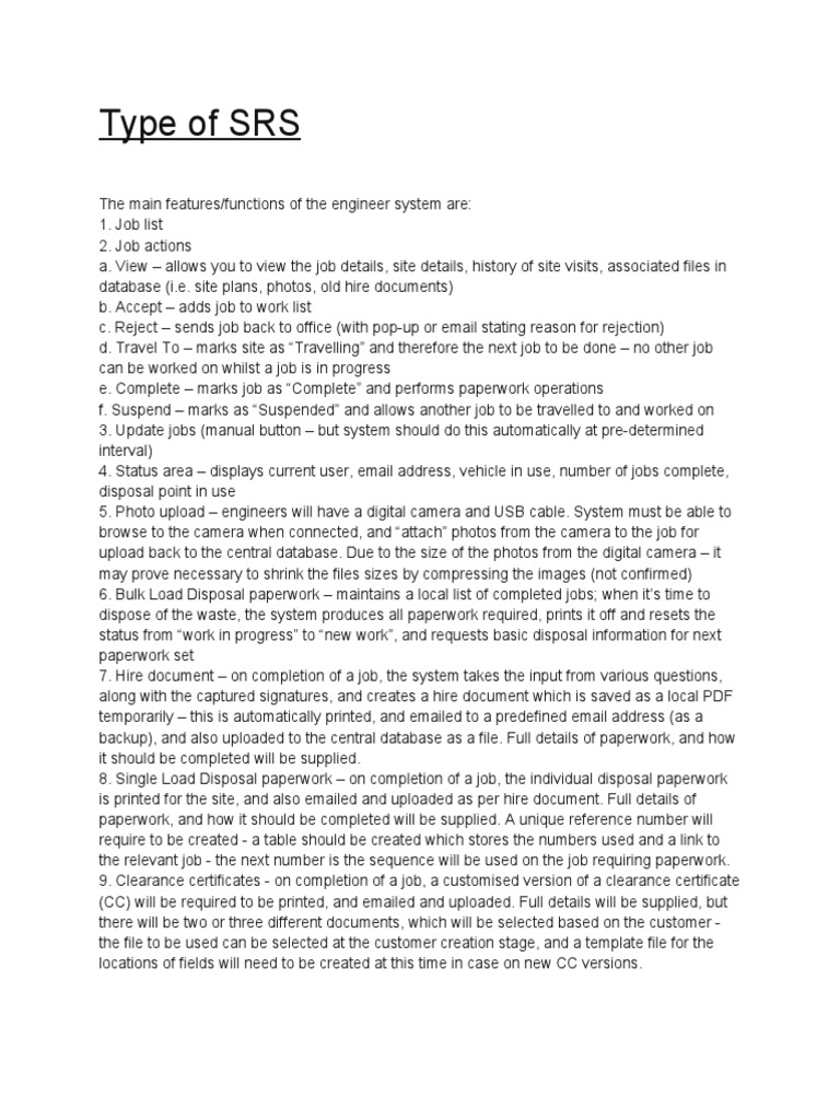 Srs Sample | PDF | Databases | World Wide Web