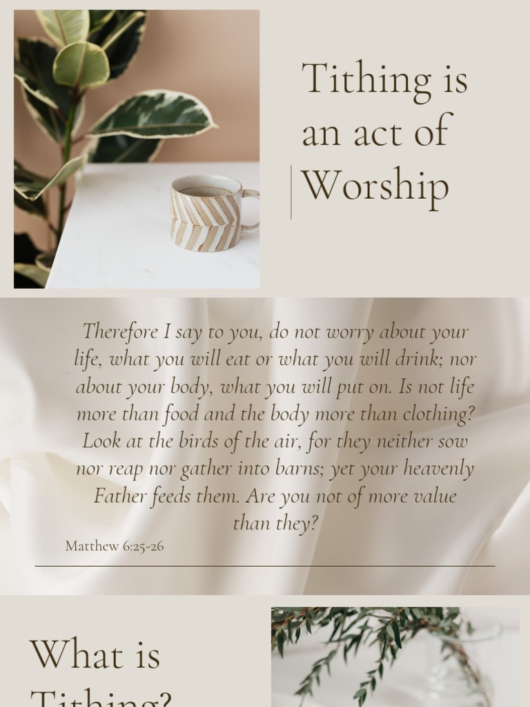 Tithing Is An Act of Worship | PDF
