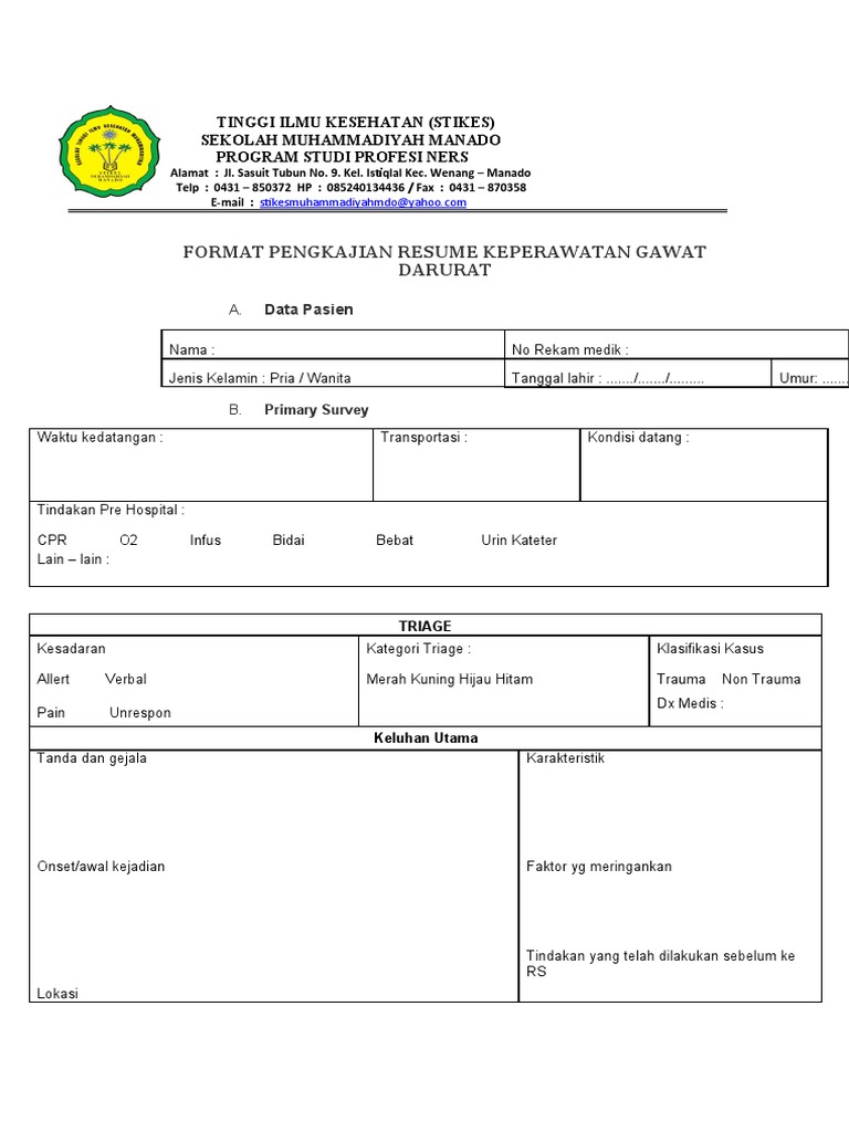 Format Resume Gadar | PDF