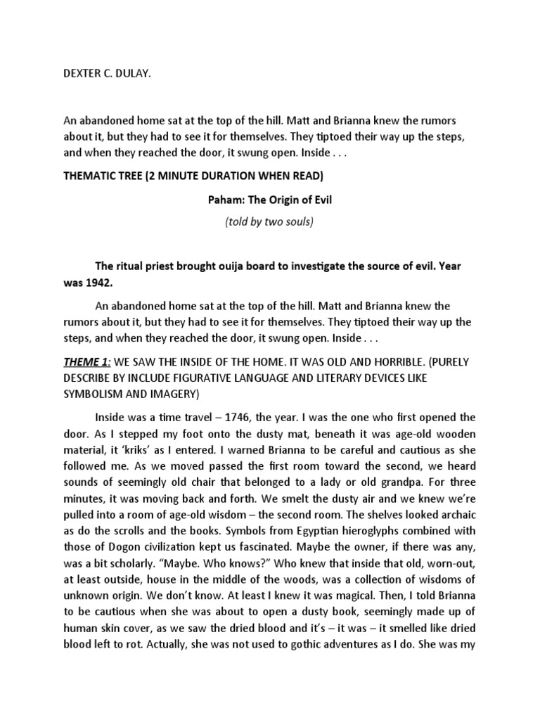 Creative Writing Second Output | PDF