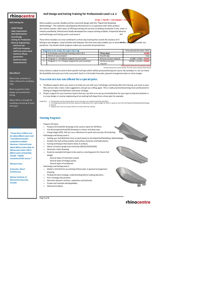 Hull Design & Fairing Training | PDF | Hull (Watercraft) | Naval ...