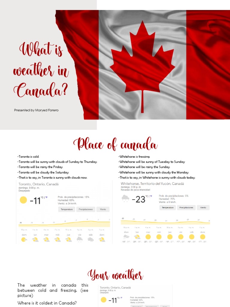 Weather Overview in Canada: Cities & Climate | PDF | Weather | Applied ...