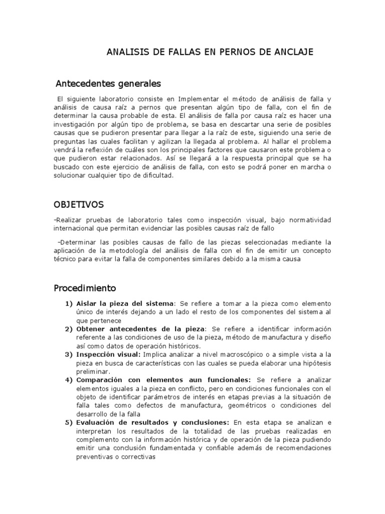 Guia Pernos | PDF | Fractura | Fatiga (material)