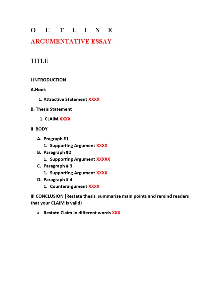 Argumentative Essay: Title | PDF | Foreign Language Studies