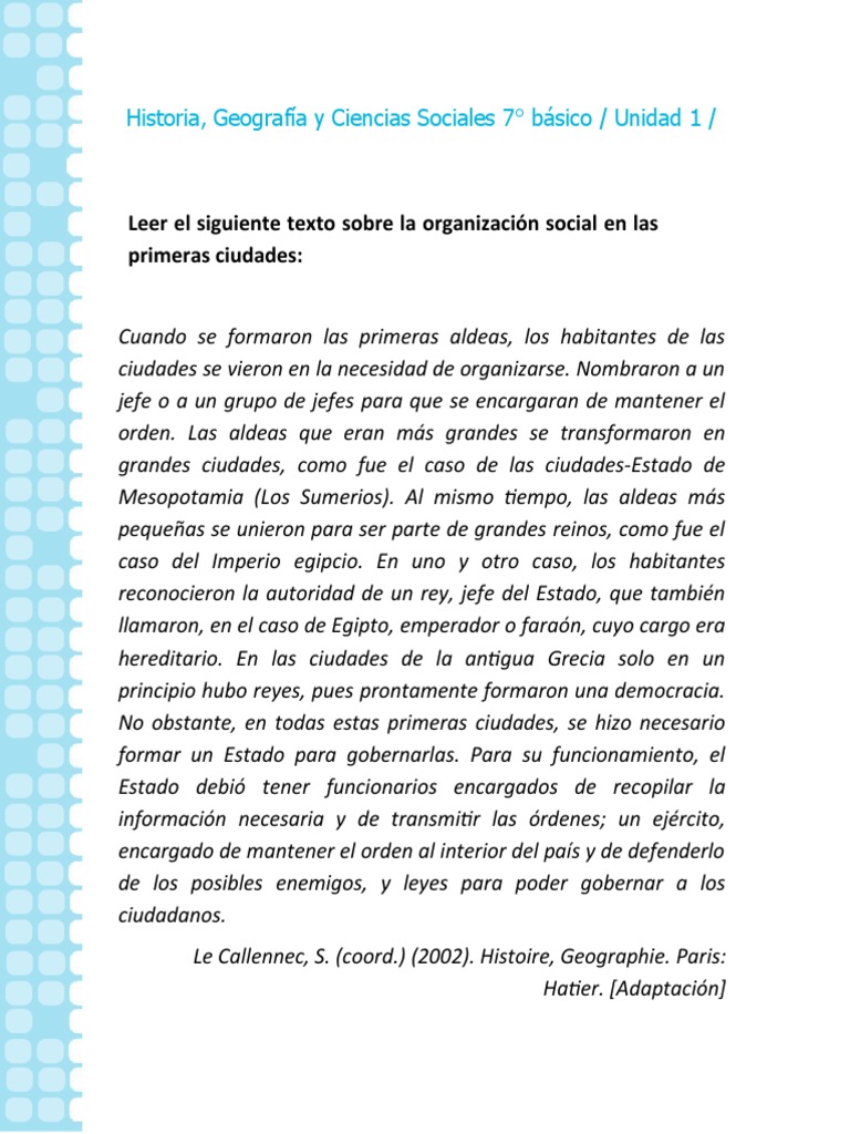 Actividad Primeras Civilizaciones Pdf