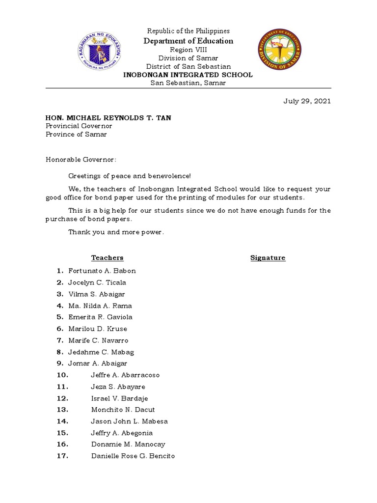 Department of Education: Republic of The Philippines | PDF