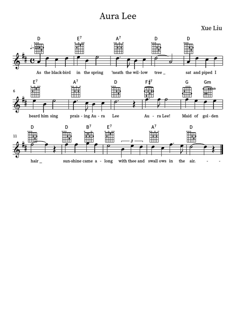 Aura Lee | PDF