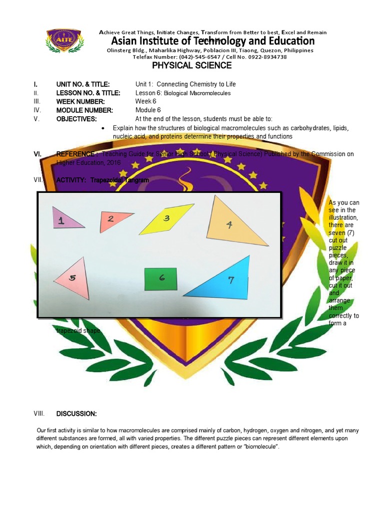 Module 6 Physical Science | PDF | Carbohydrates | Glucose