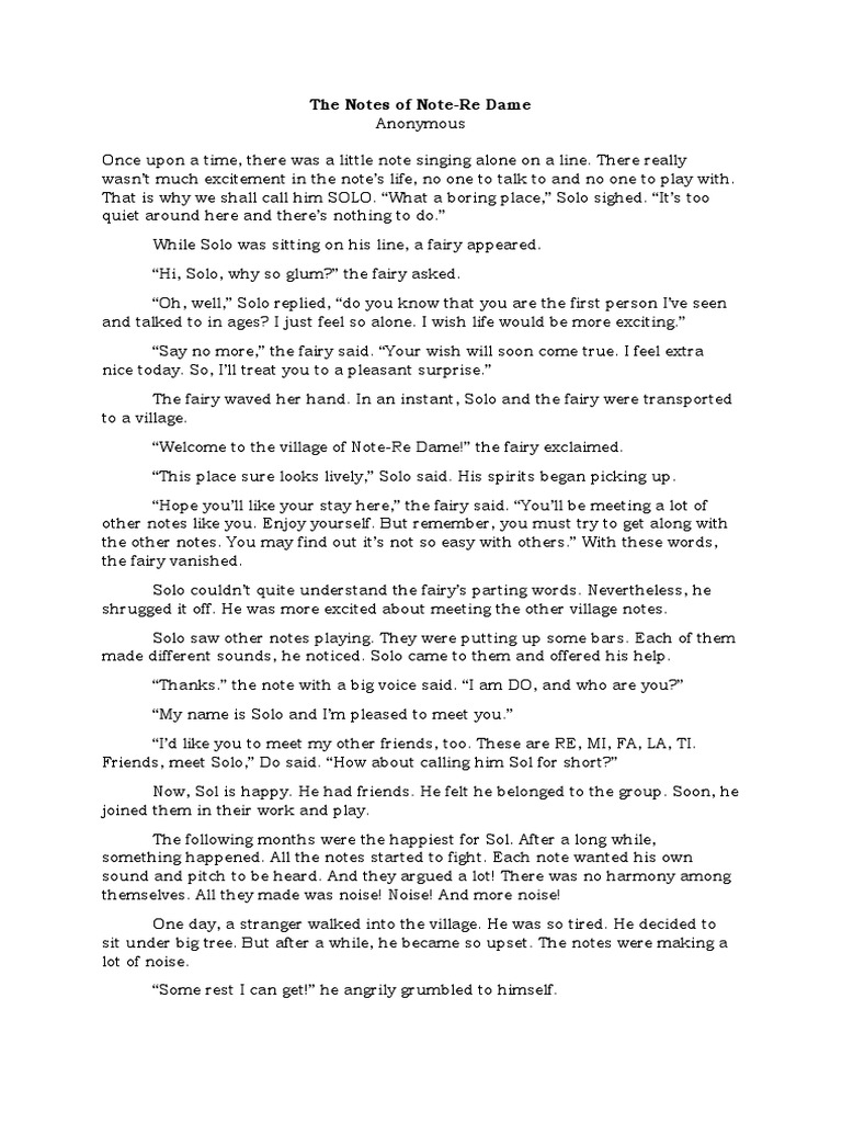 The Notes of Note-Re Dame | PDF | Courtroom | Harmony