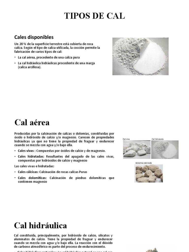 Tipos de Cal | PDF