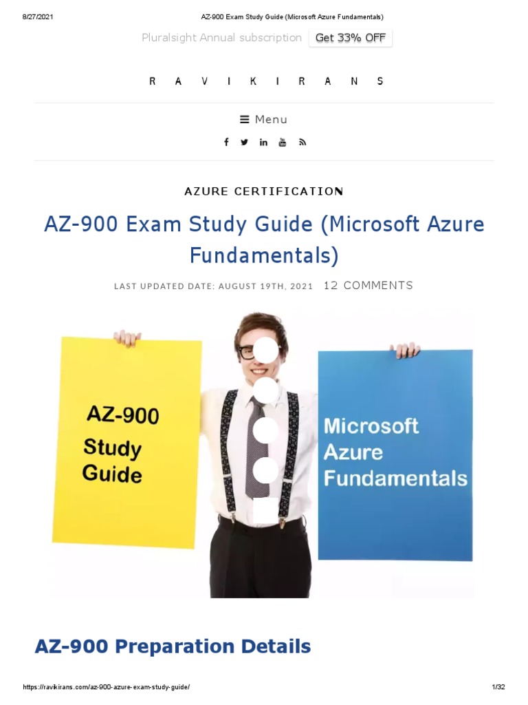 AZ-900 Exam Study Guide Overview | PDF | Cloud Computing | Microsoft Azure