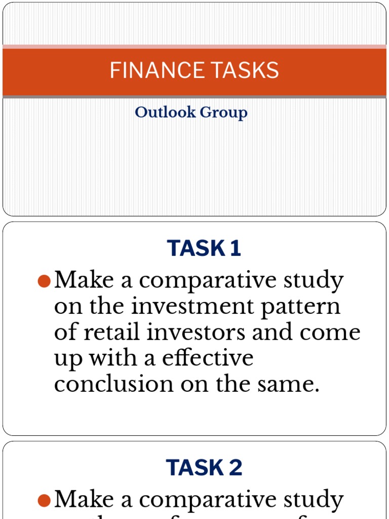 Finance Tasks: Outlook Group | PDF