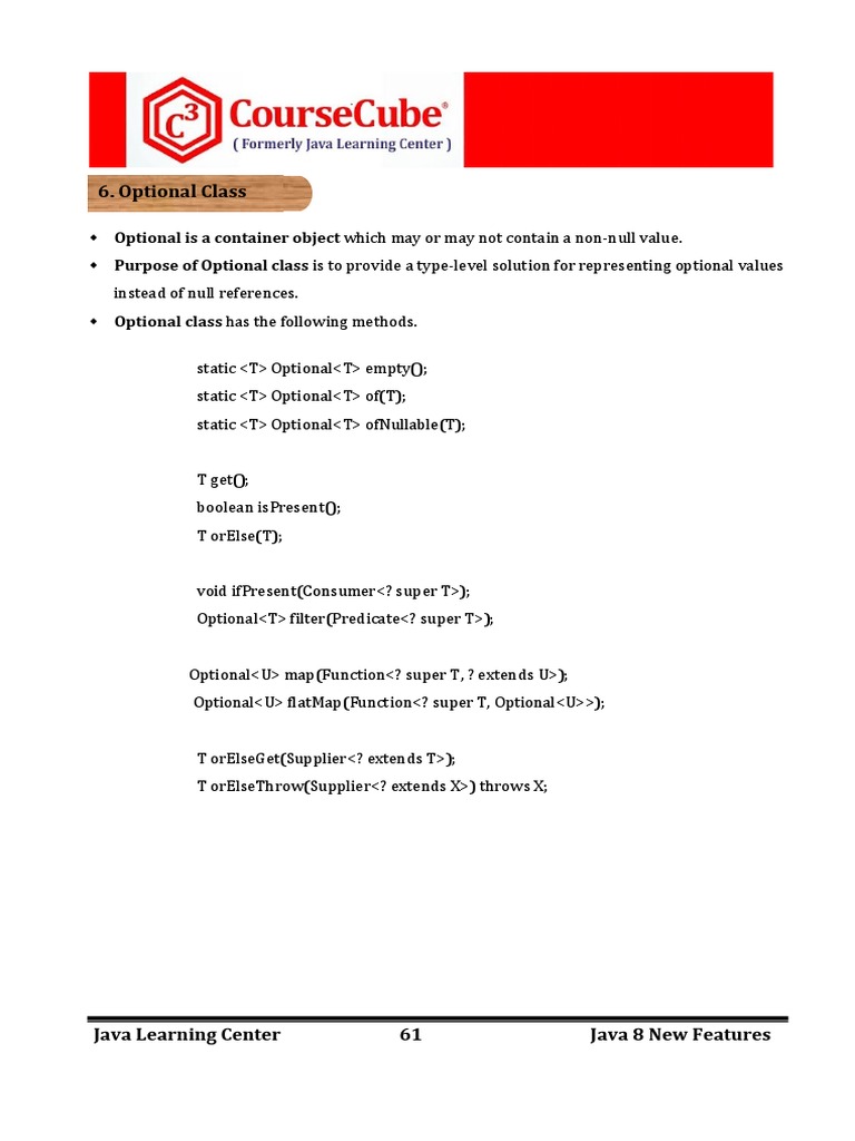 Java8 New Study Guide | PDF | Java (Programming Language) | Models Of Computation