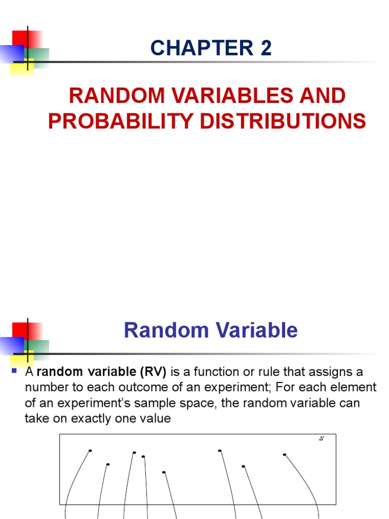 CHAPTER 2. Random Variables and Probability Distributions | PDF | Random Variable | Probability ...