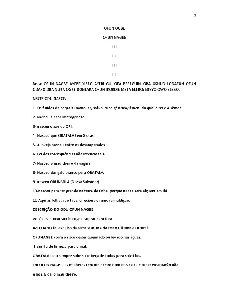 Ofun Ogbe | PDF | Mulher