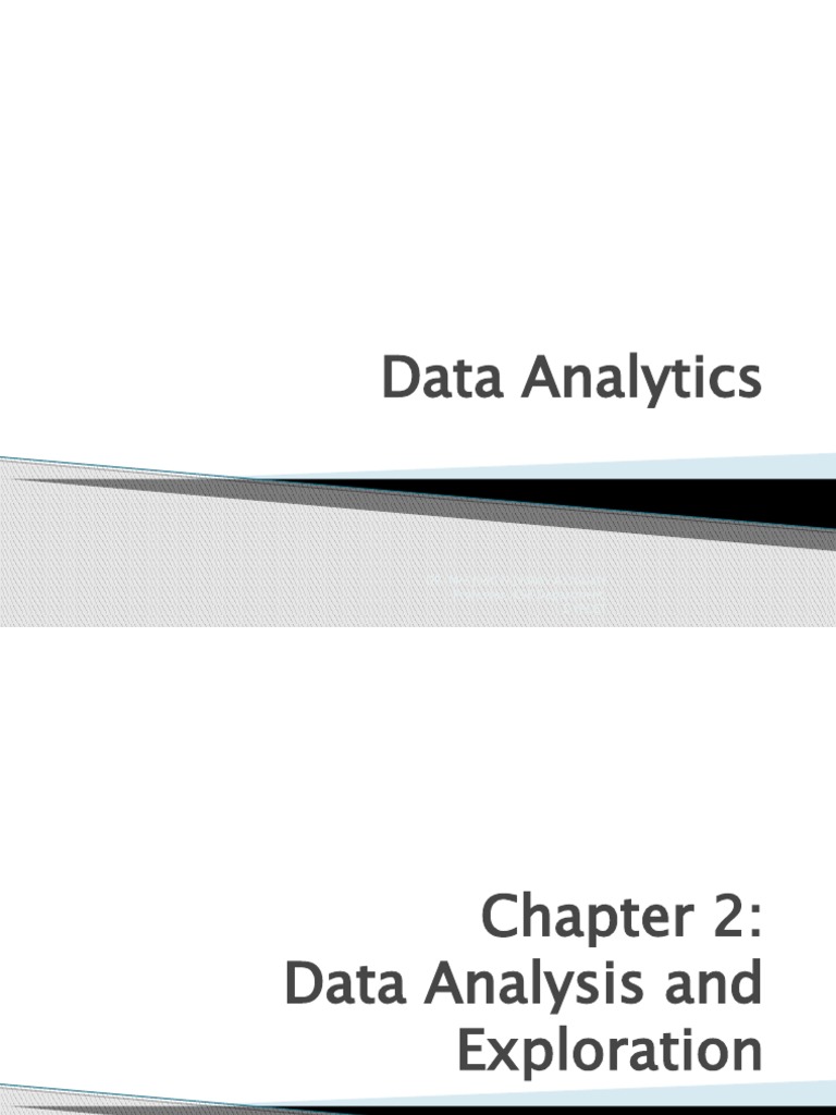 Unit2 Data Analysis and Exploration | PDF | Conceptual Model | Data Mining