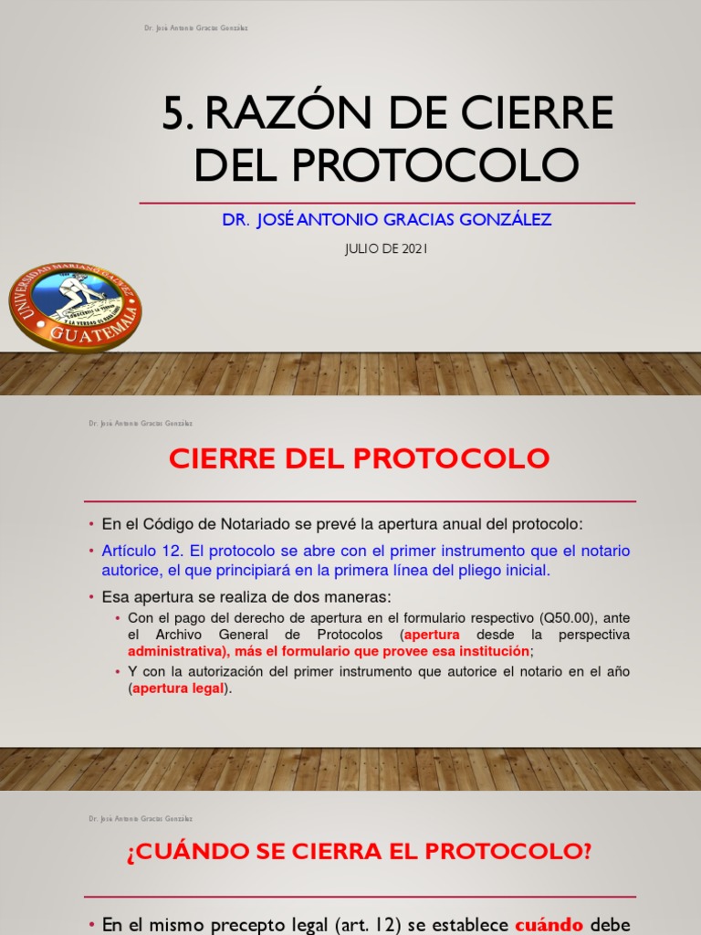 5 Razón de Cierre Del Protocolo | PDF