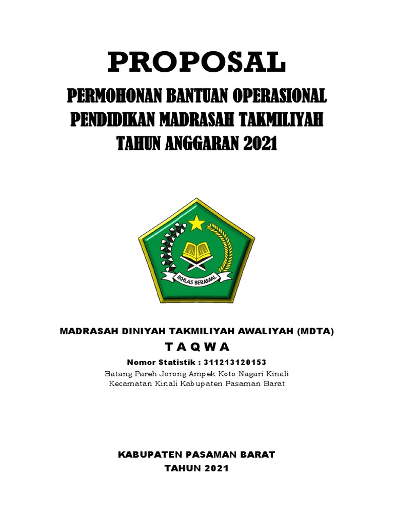 Proposal MDTA | PDF