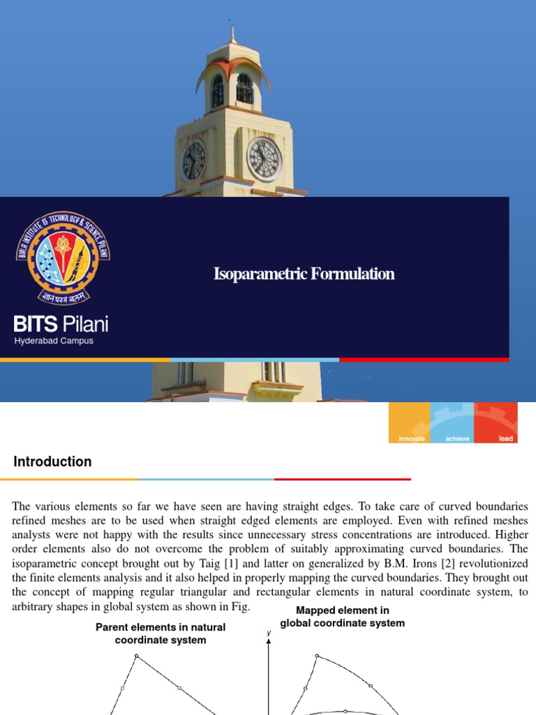 Isoparametric Formulation | PDF | Integral | Mathematical Analysis