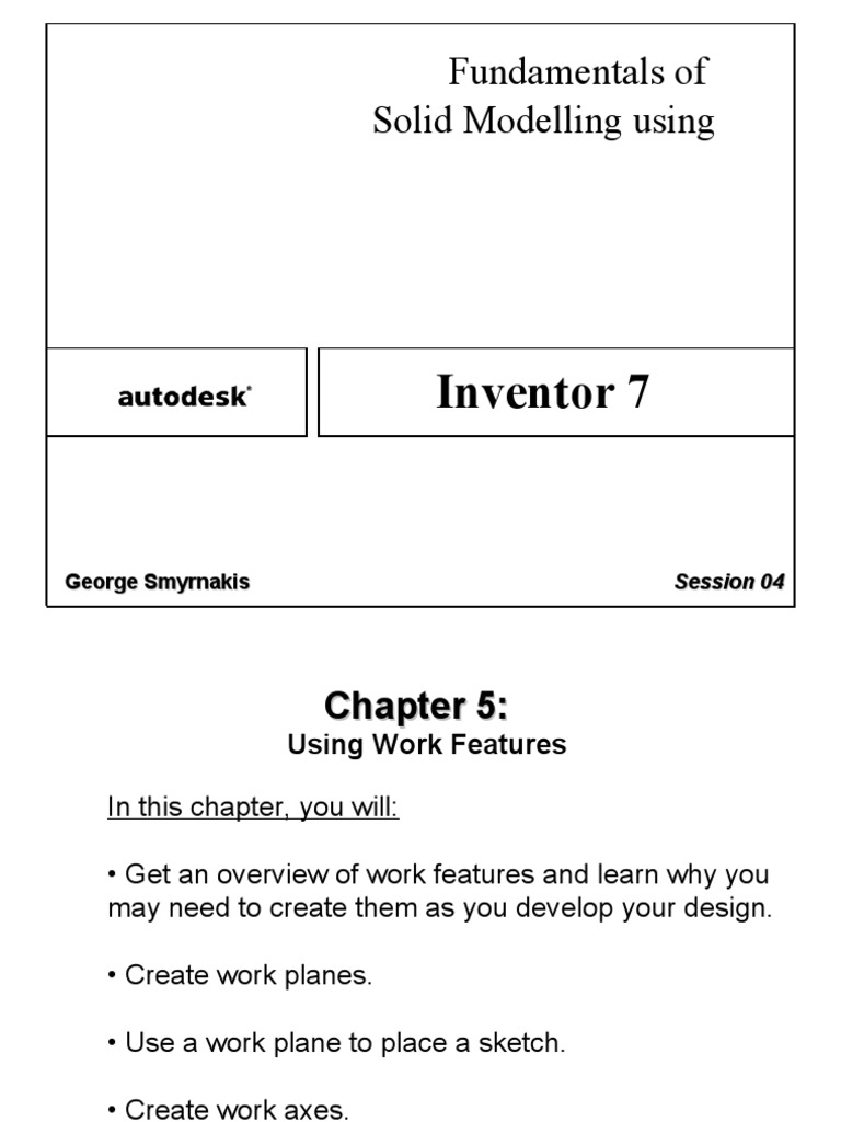 Fundamentals of Solid Modelling Using: Inventor 7 | PDF | Cartesian ...