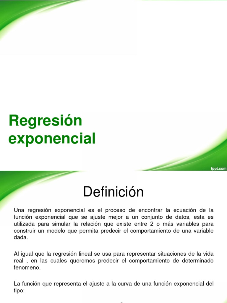 Ecuación de Regresión Exponencial | PDF