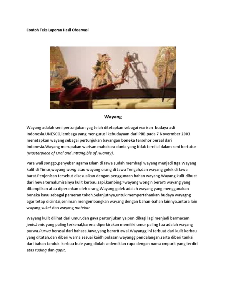 Contoh Teks LHO | PDF