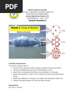 GENERAL CHEMISTRY Grade 12 Module | PDF | Phase (Matter) | Ionic Bonding