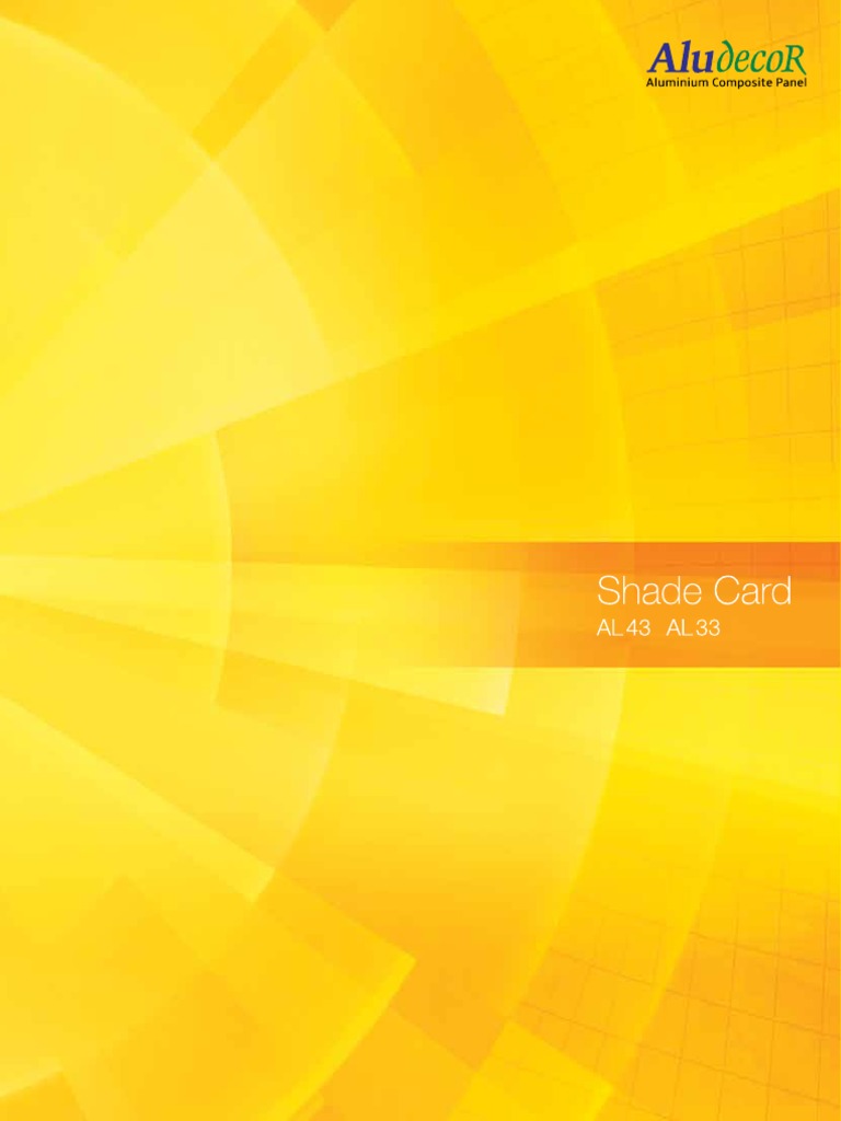 Aludecor-Acp-Al43 Al33 Shade Card | PDF | Building Engineering