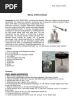 Gold Leaf Electroscope Project | PDF