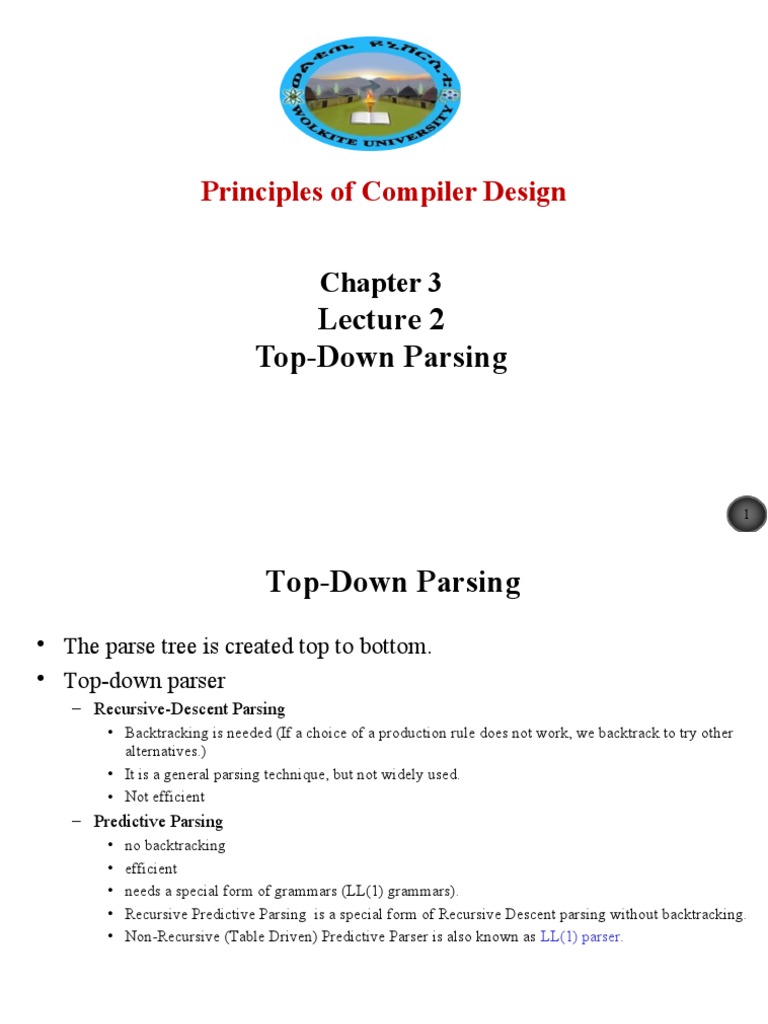 Chapter 3-Syntax Analysis-II | PDF | Parsing | Formalism (Deductive)
