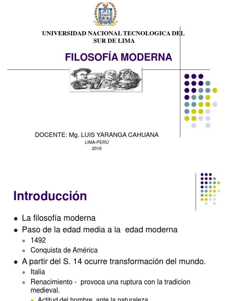 Filosofía Moderna | PDF | Nicolás Copérnico | René Descartes