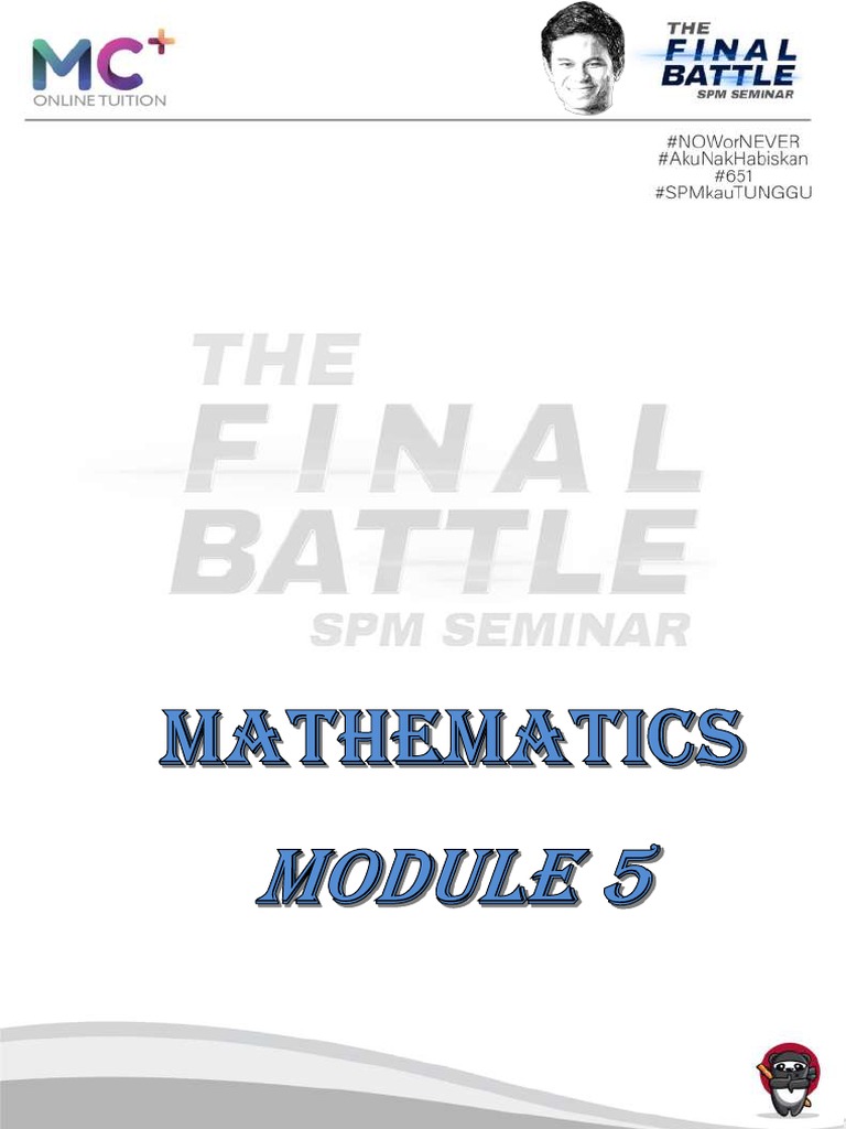 Module 5 TFB Maths - Aisyah | PDF