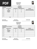 Office Stationery Request Form | PDF