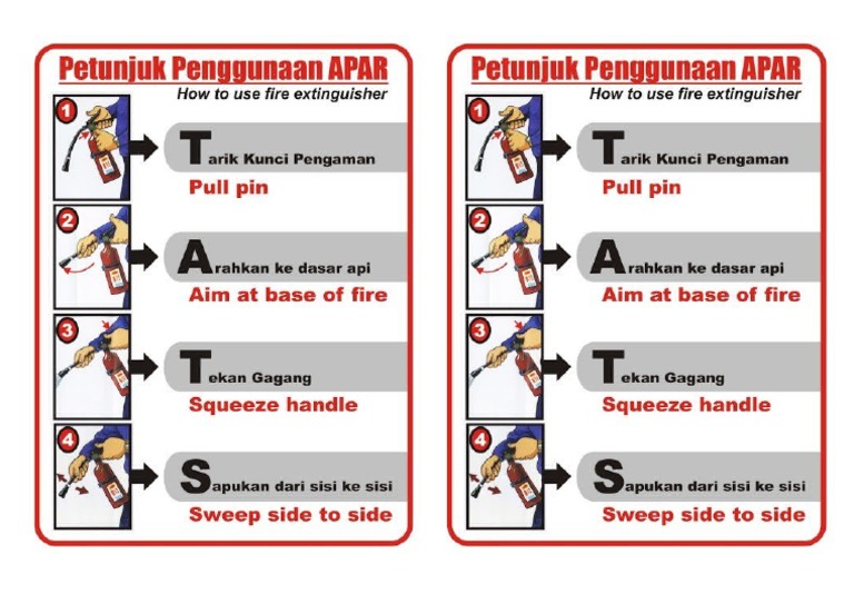 Print Petunjuk Penggunaan Apar | PDF