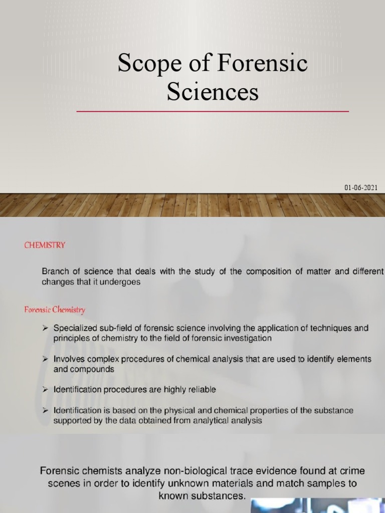 Scope of Forensic Science | PDF