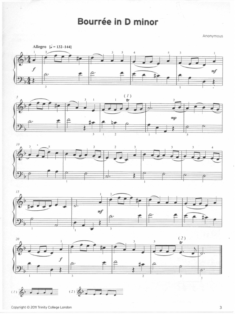 Trinity Piano Grade 2 | PDF