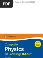 Physics For Cambridge IGCSE Coursebook David Sang Third Edition 1 | PDF