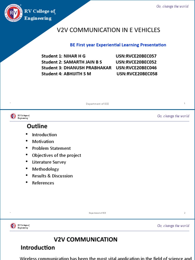 V2V Communication in E Vehicles for Collision Avoidance | PDF ...