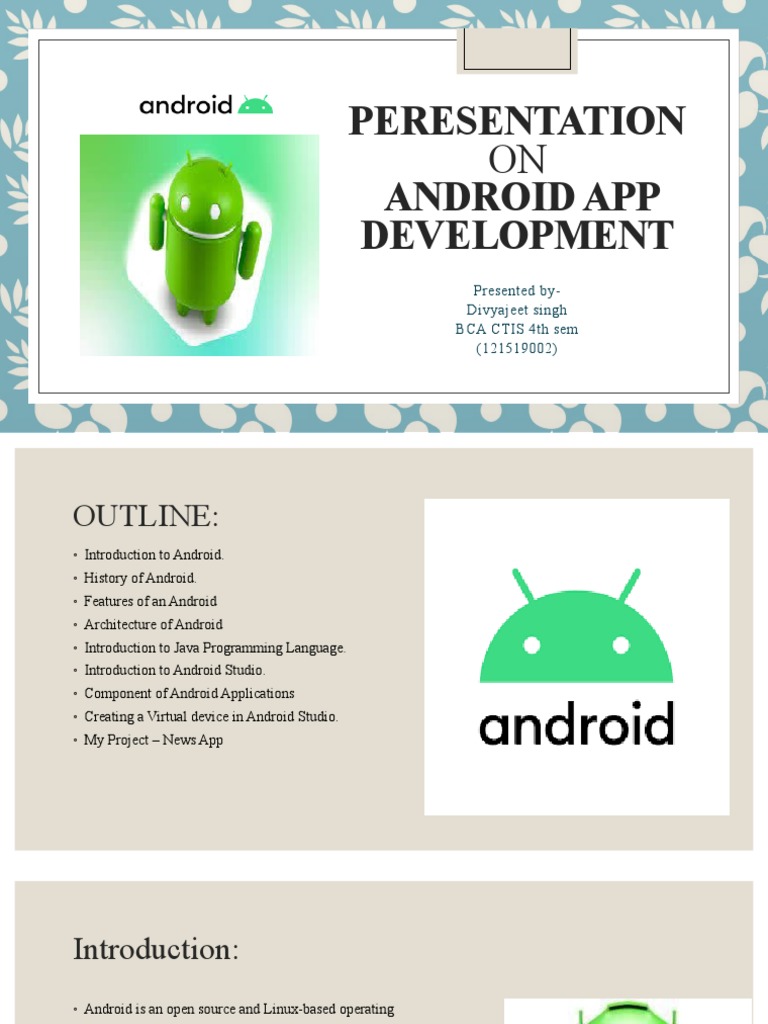 Android App Development | PDF | Android (Operating System) | Web Application