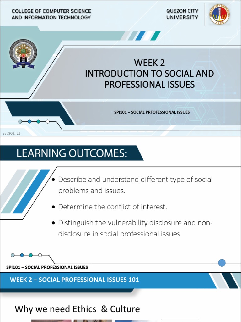 Week 2 Introduction To Social and Professional Issues | PDF | Non ...