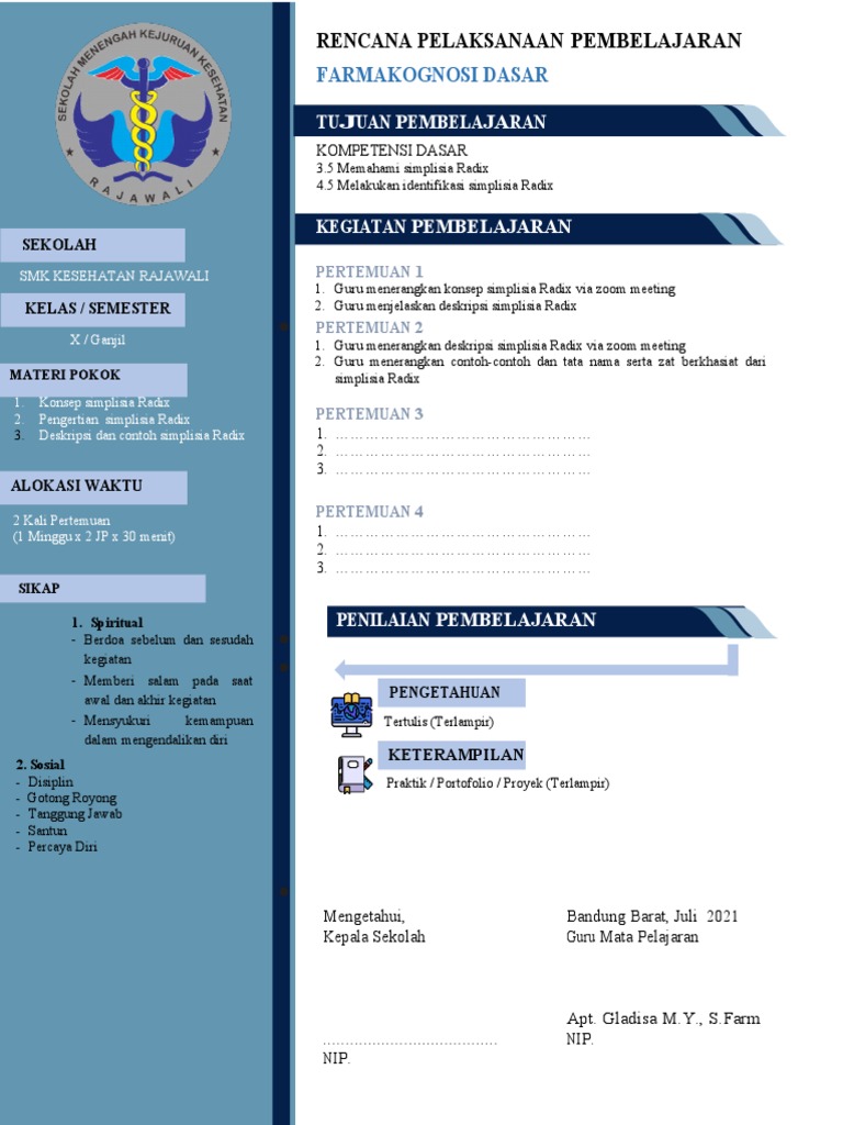 07 RPP 3.5 - 4.5 Kelas X Semester 1 | PDF