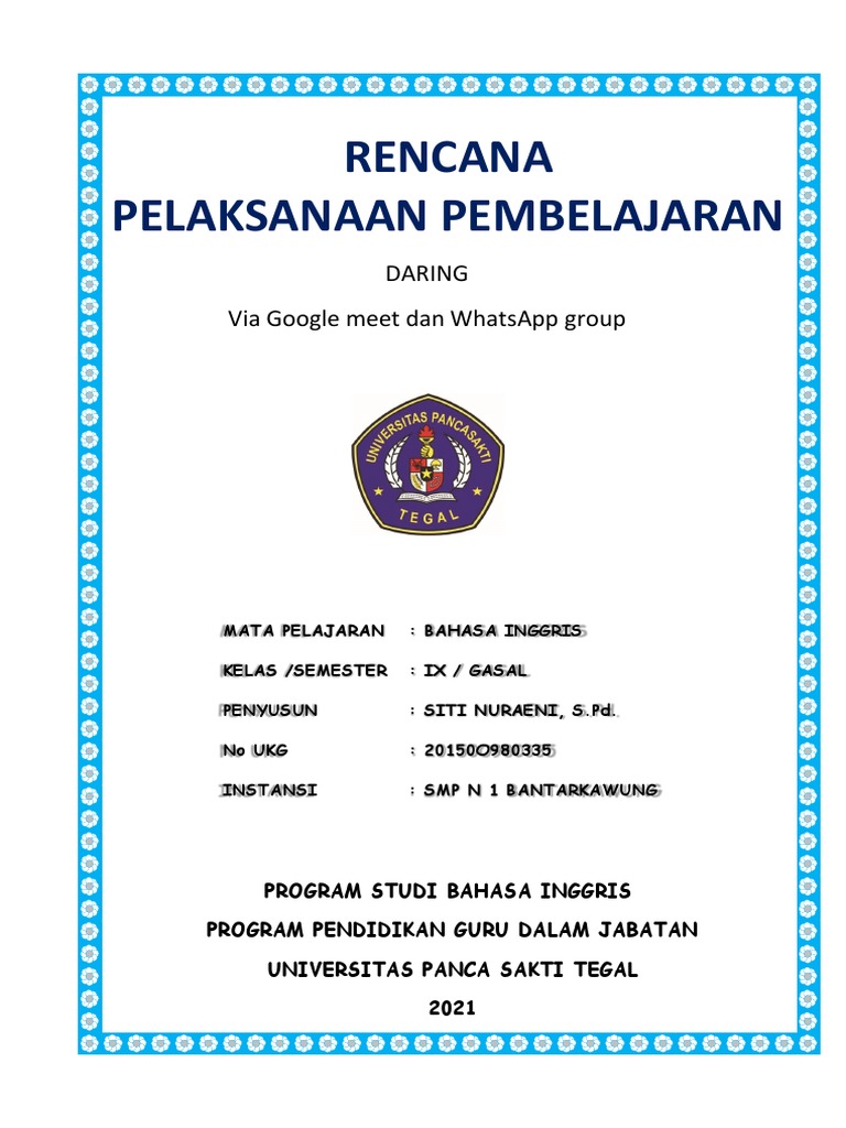 RPP UKIN-digabungkan | PDF