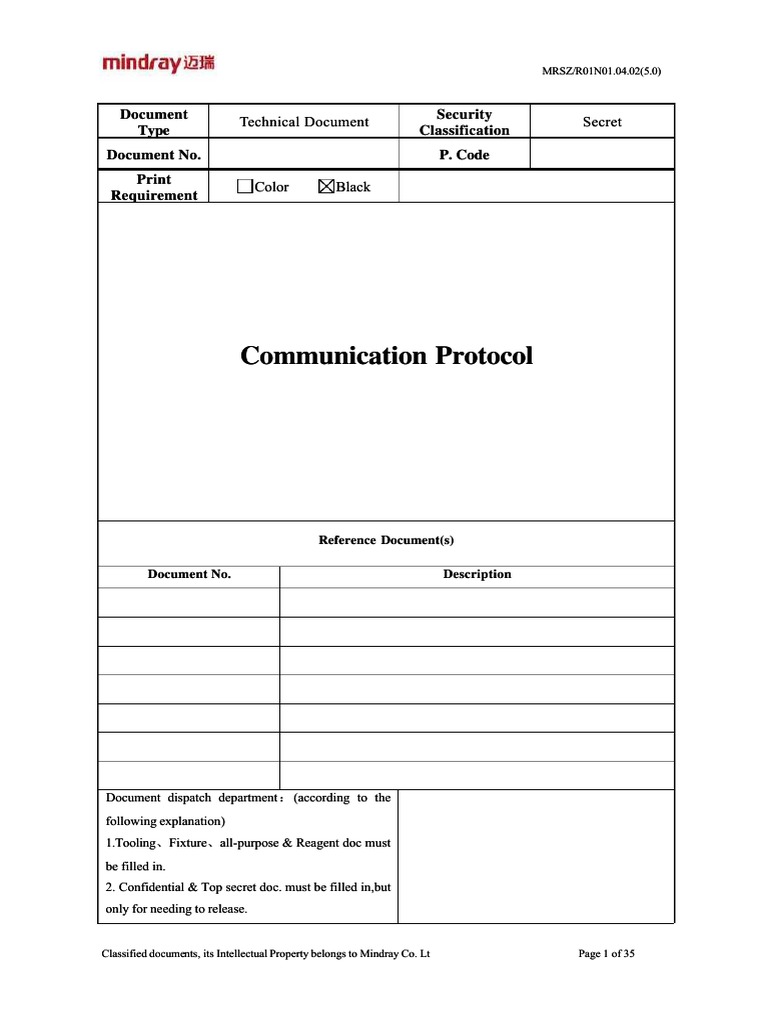 HL7 Mindray BC30s | PDF | Transmission Control Protocol | Ascii