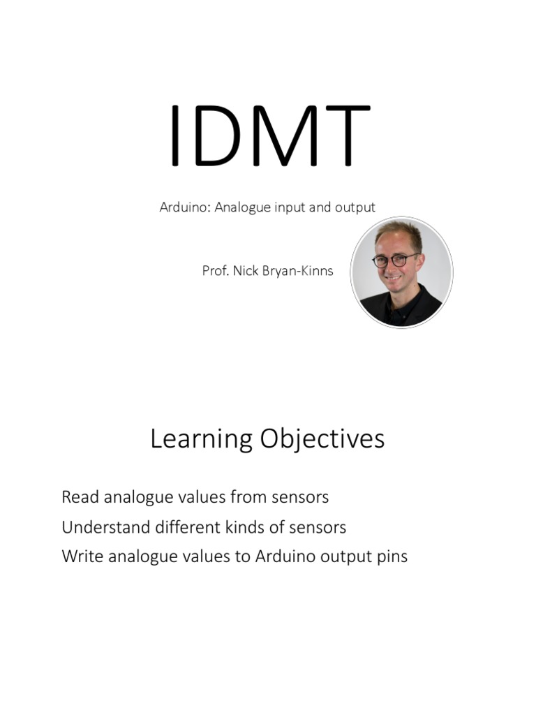 Arduino Analogue Input And Output Pdf Arduino Electronic Engineering