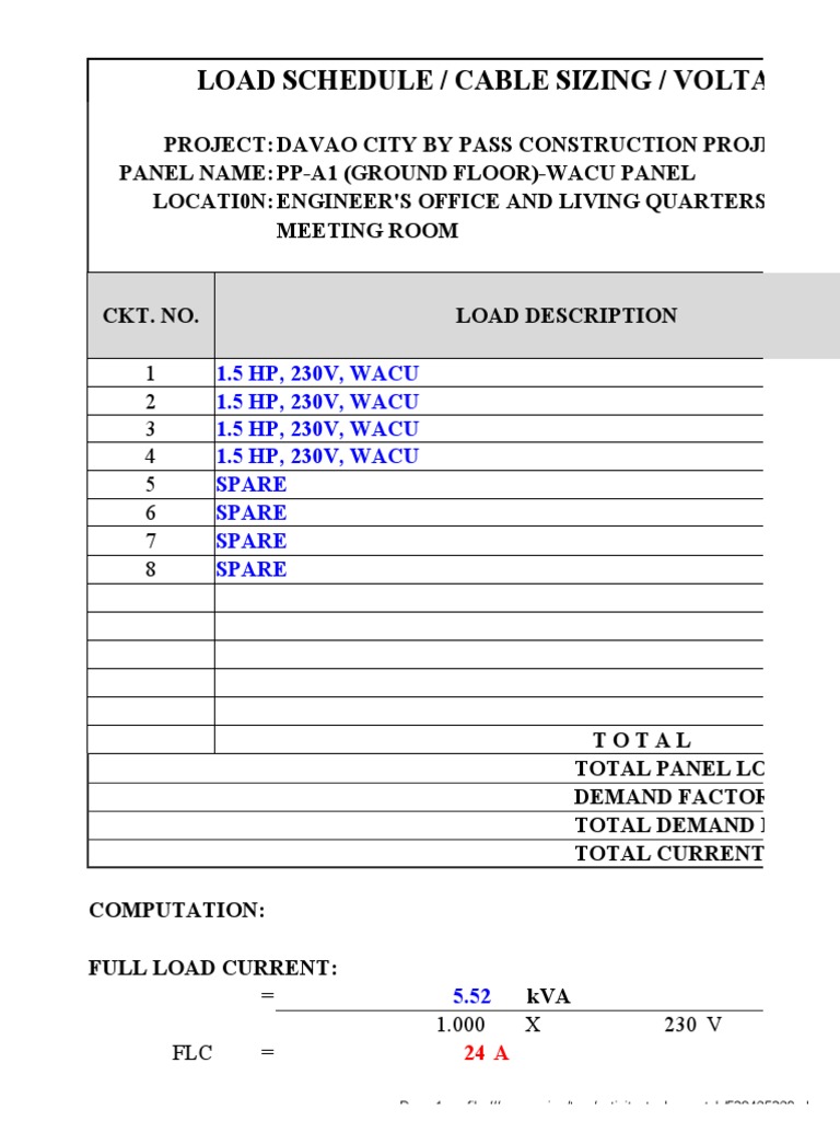 PP-A1 - WACU - 1 Phase | PDF | Electrical Wiring | Manufactured Goods