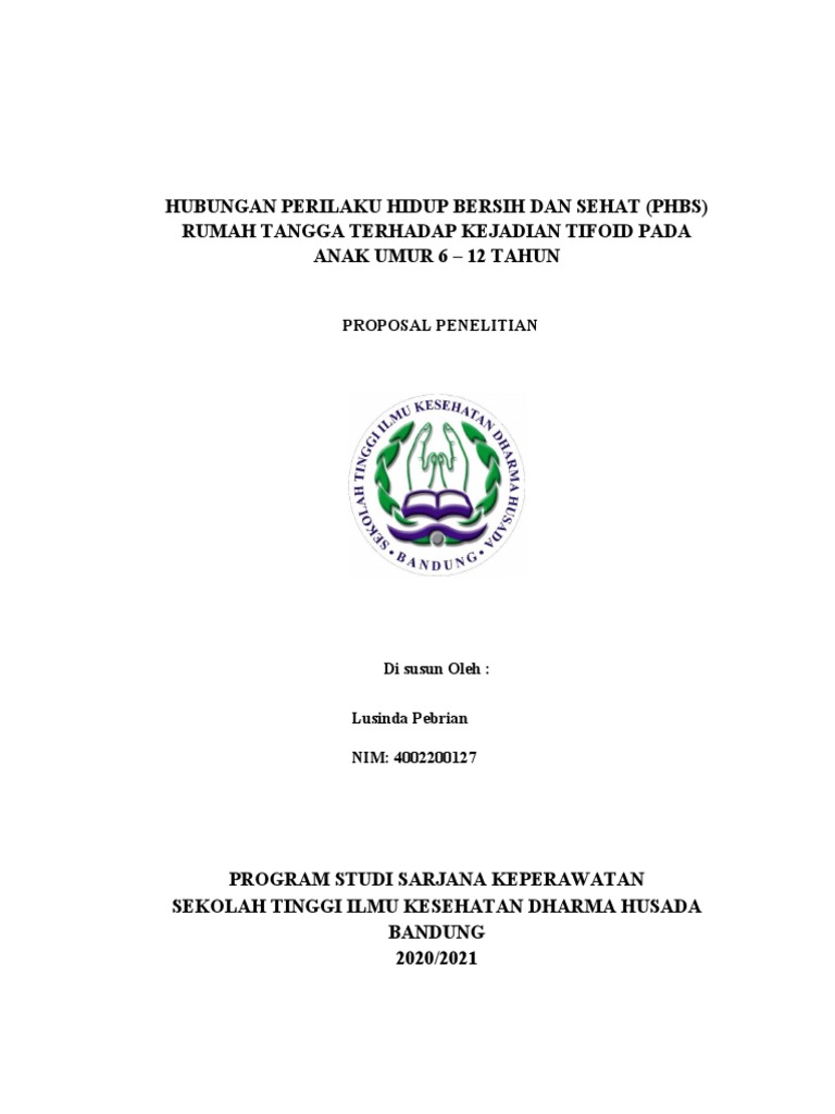Proposal Penelitian Lusinda Pebrian 4002200127 | PDF